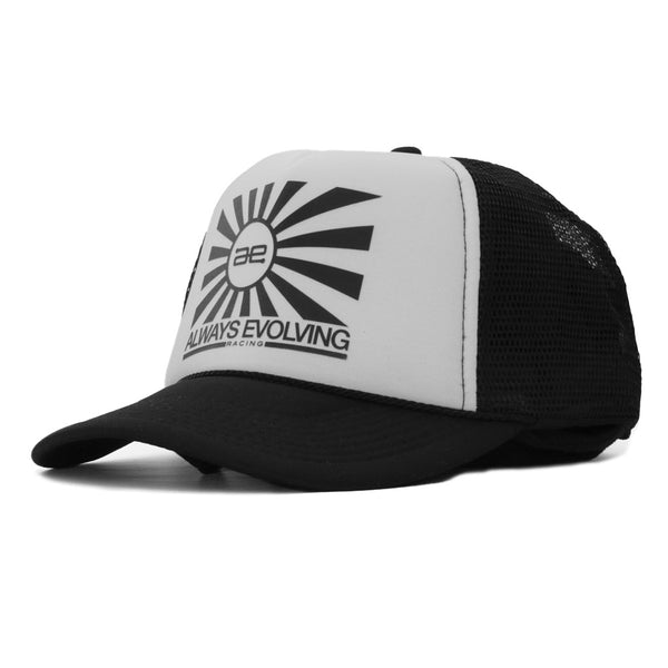 AE Racing Flag Foam Trucker Snapback Hat - AlwaysEvolving